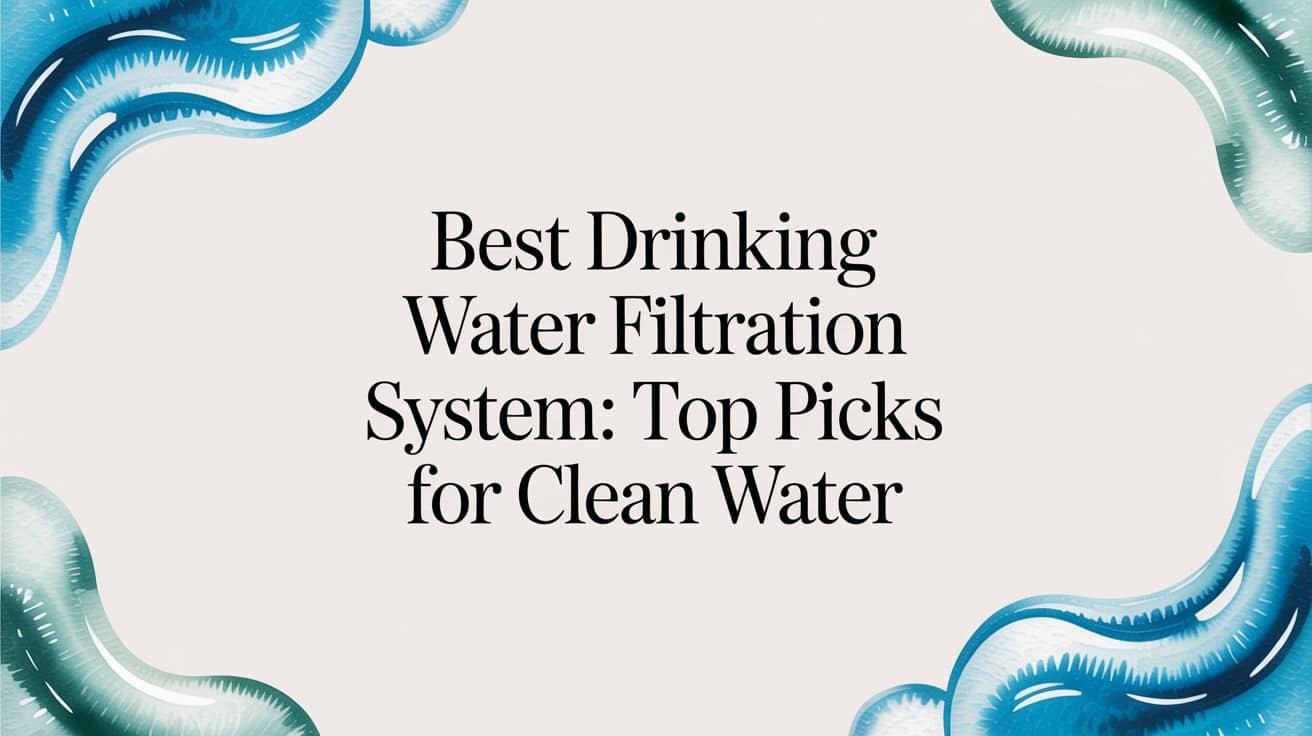 Best drinking water filtration system: A Practical Guide to Clean Water