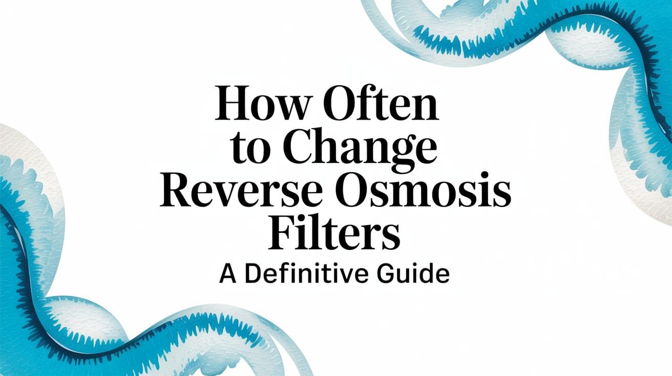 How Often to Change Reverse Osmosis Filters: A Definitive Guide