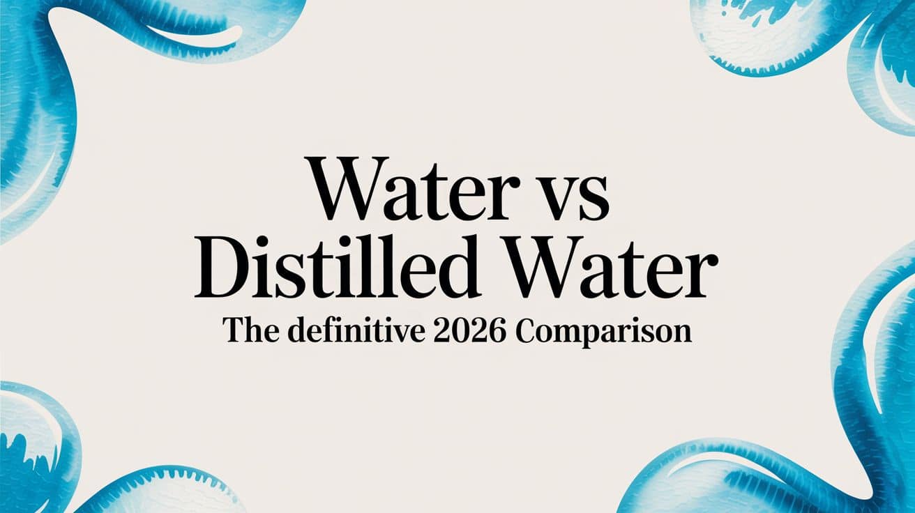 Water vs Distilled Water: The Definitive 2026 Comparison