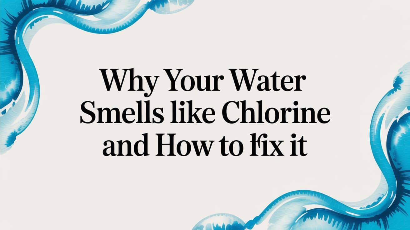 Why Your Water Smells Like Chlorine and How to Fix It in 2026